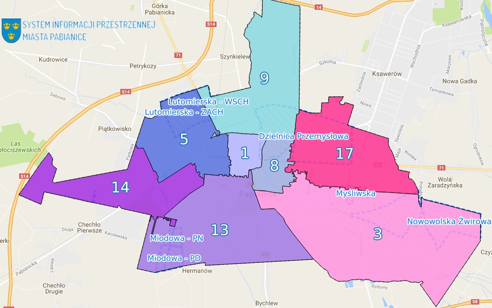 PLANY ZAGOSPODAROWANIA PRZESTRZENNEGO MIASTA PABIANICE