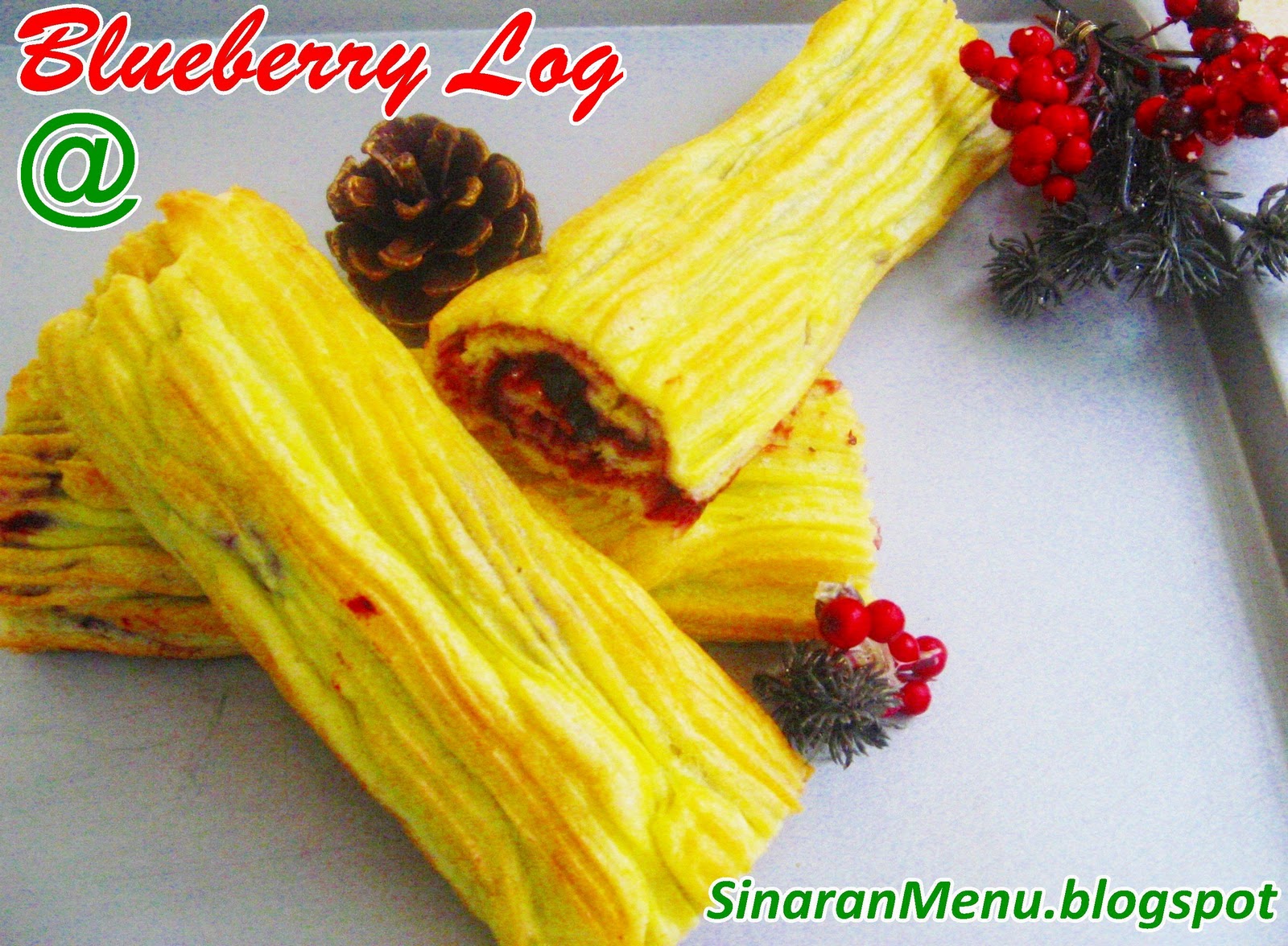 Pastry Puff Blueberry Log