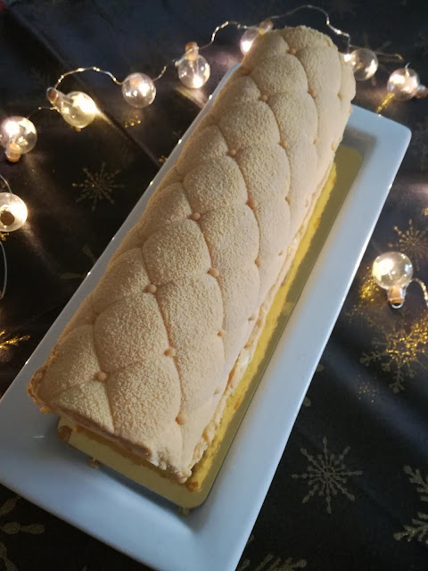 Bûche Vanille Myrtille Citron de Christophe Felder