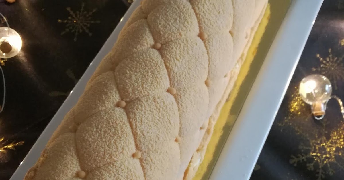 Bûche Vanille Myrtille Citron de Christophe Felder