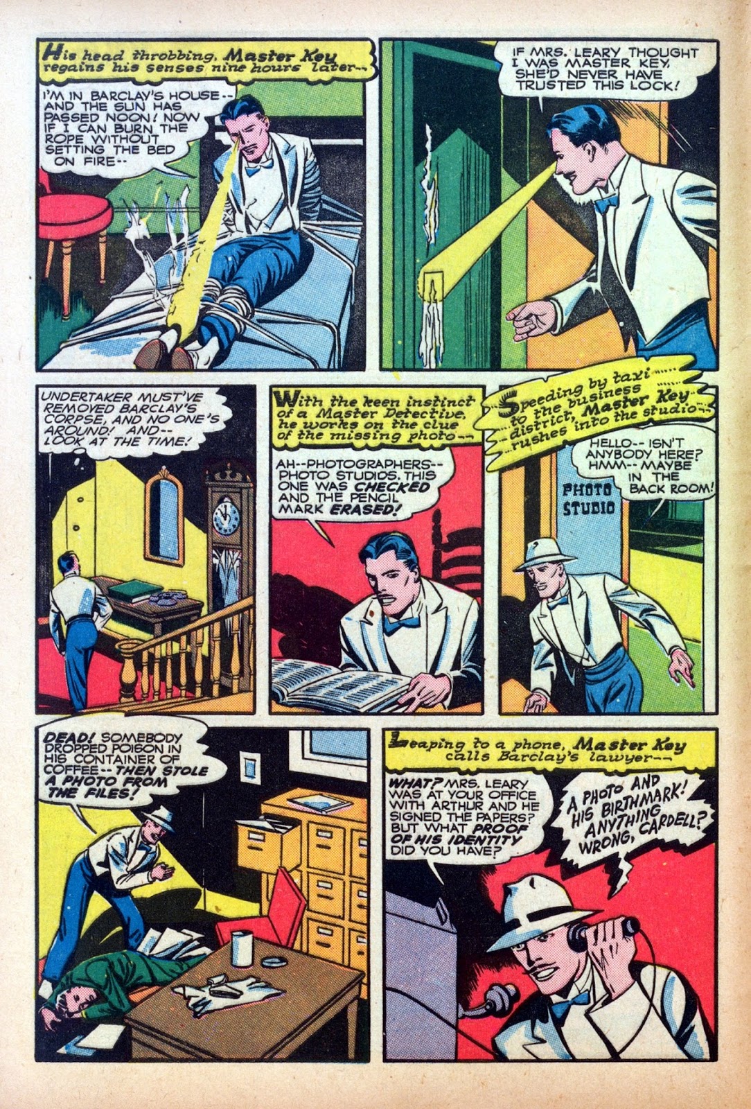 Four-Color Shadows: The Master Key-Punch Comics-1946