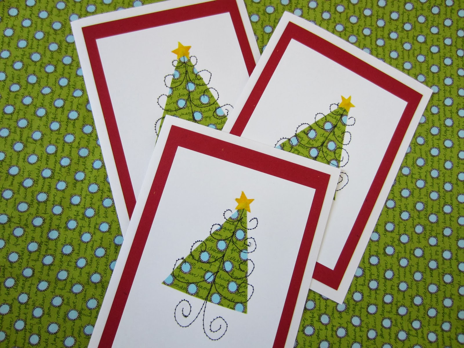 Miss Andrea Quilts: Wonky Christmas Cards
