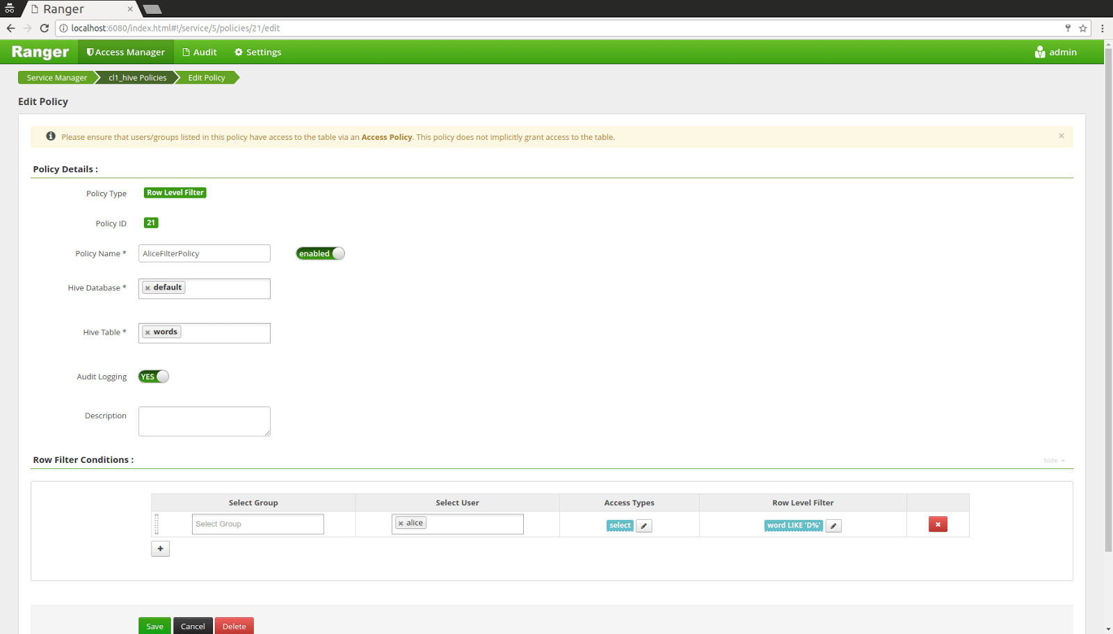 Open Source Security: Securing Apache Hive - part III
