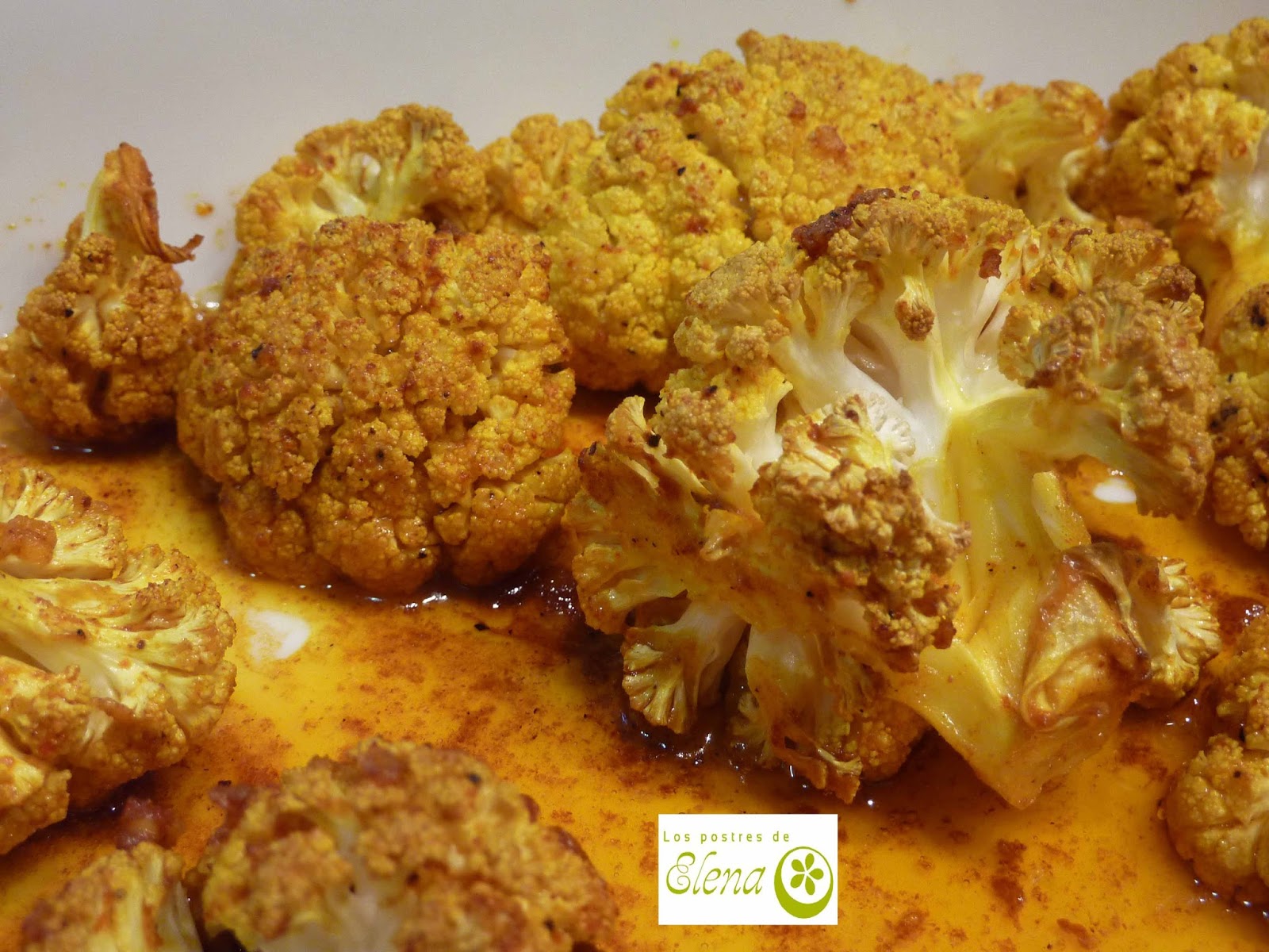 Los Postres de Elena: Coliflor con cúrcuma