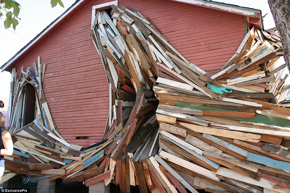 Fun Spout: House blown up in space