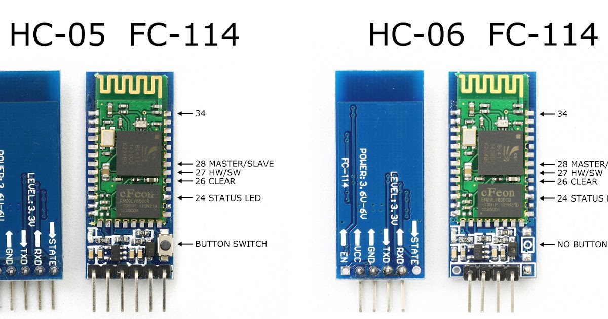 Transmission within the car - HC-05 & HC-06 FC114 (Bluetooth module)
