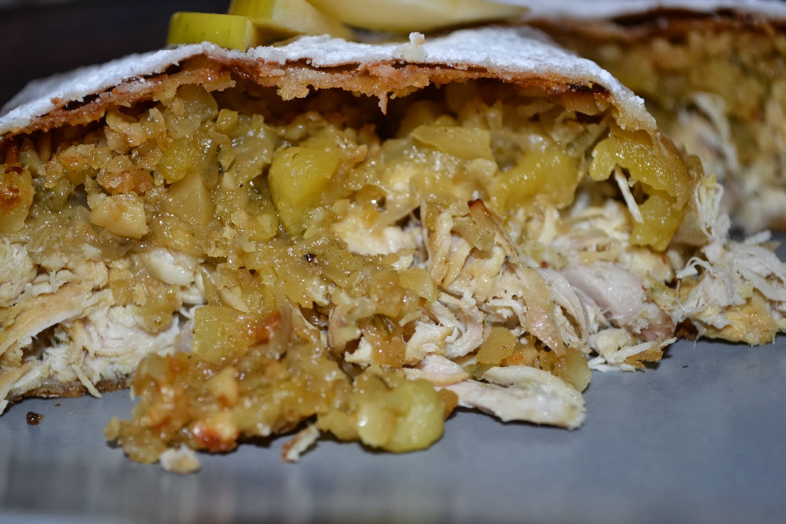 Delicias de Marruecos. Cocina bereber: Pastilla de pollo con manzanas