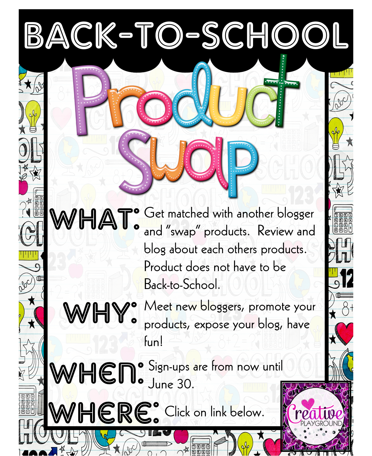 Creative Playground: Back-to-School Product Swap