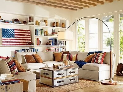 Salas decoradas con banderas