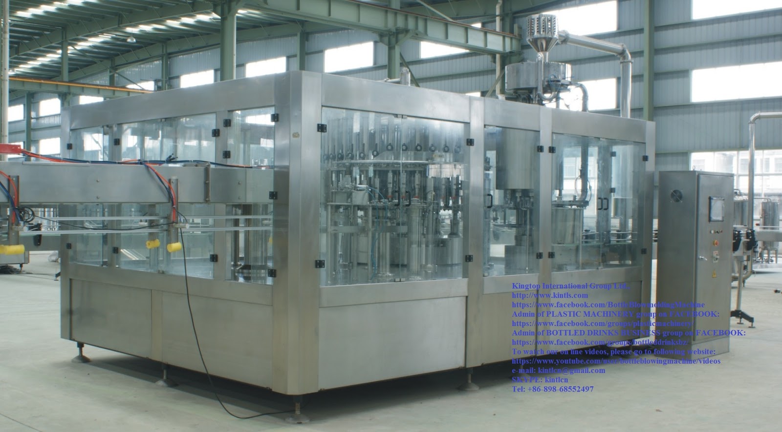 Whole set equipment for bottled water and soft drinks: mineral water ...