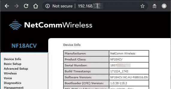 The Bream's Blog: Getting stats on command line from NetComm NF18ACV ...