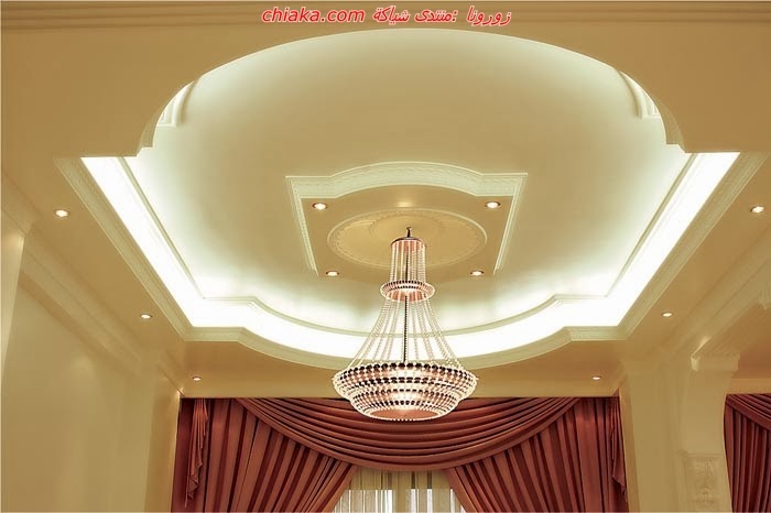 Exclusive false ceiling designs for living room : hidden lighting ...