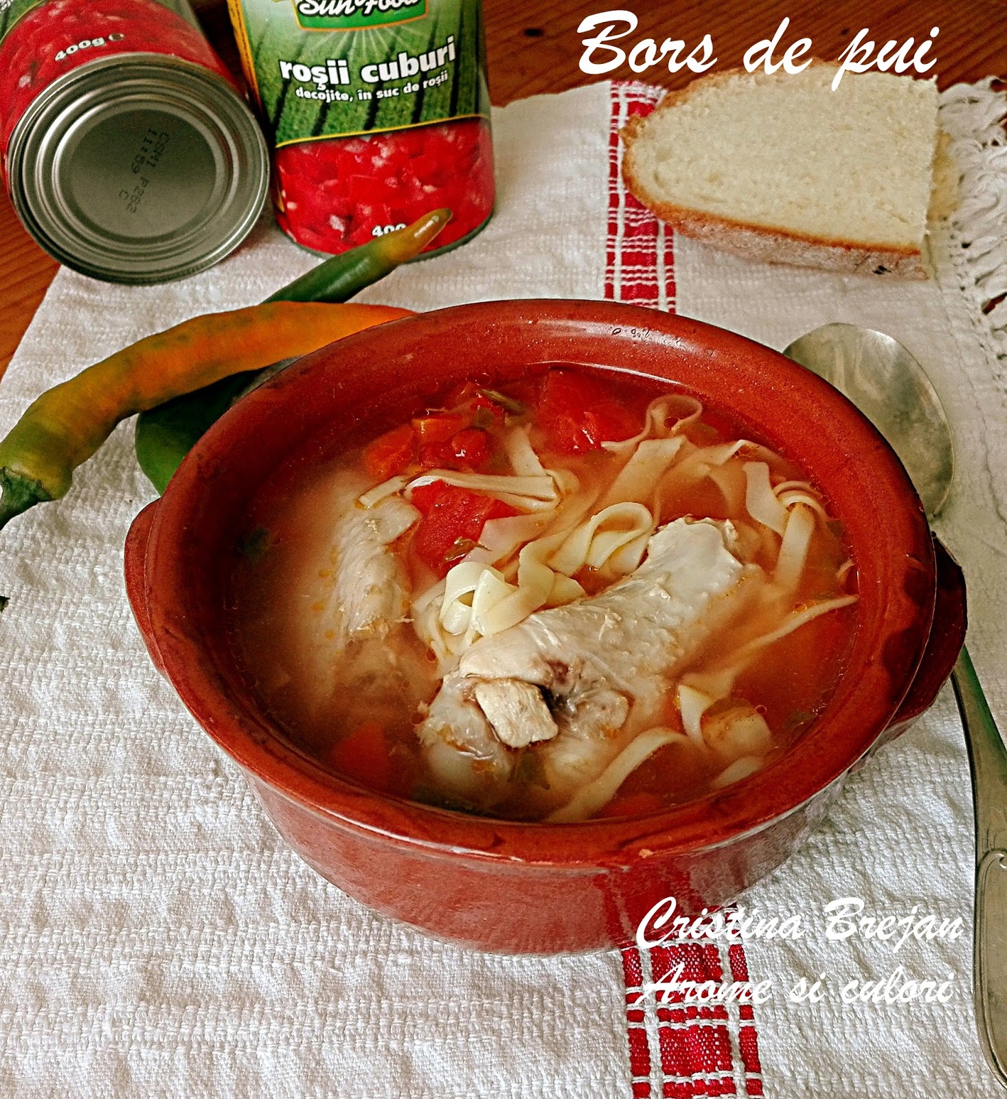 Arome si culori : Bors de pui