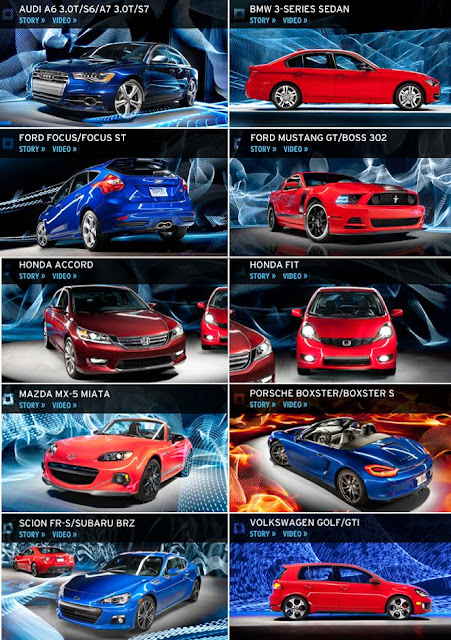OTOREVIEW.MY - "otomobil" review...: Car and driver 10 Best Cars 2013