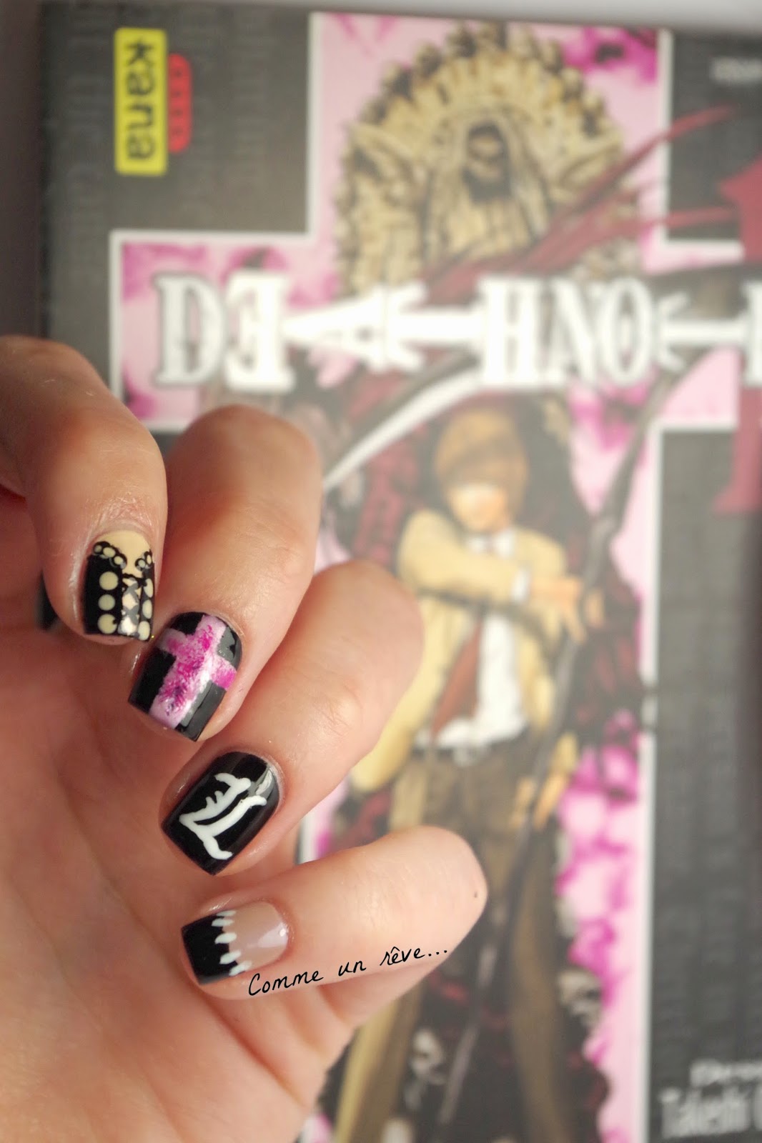 comme1reve.com: Nailstorming - Now reading - Death Note Nails