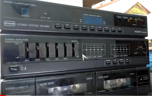 Antigo aparelho de som 4 em 1 CCE SS-4990 visão geral e detalhamento em ...