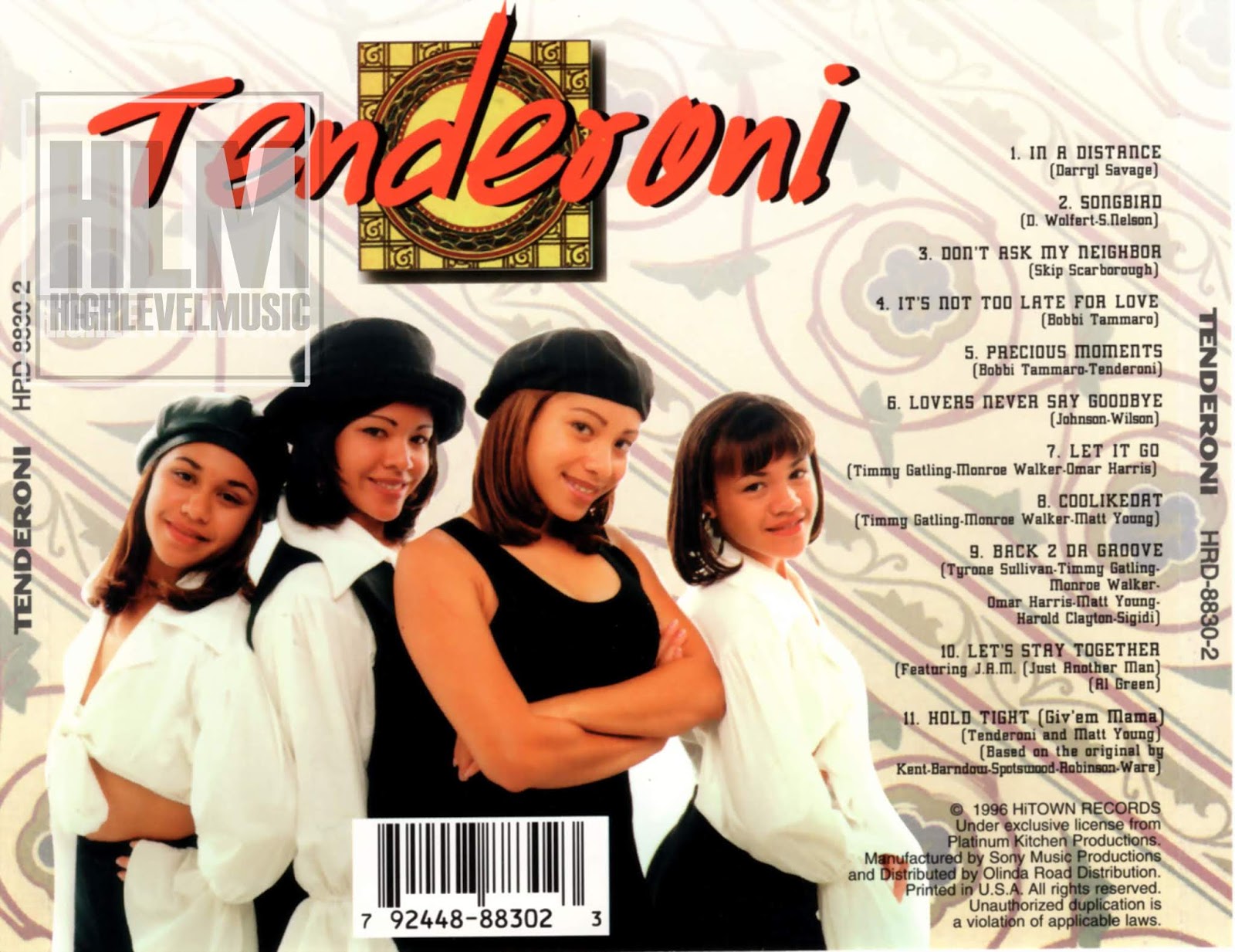 highest level of music: Tenderoni - West Side Harmony-(Album)-FLAC-1996-hlm