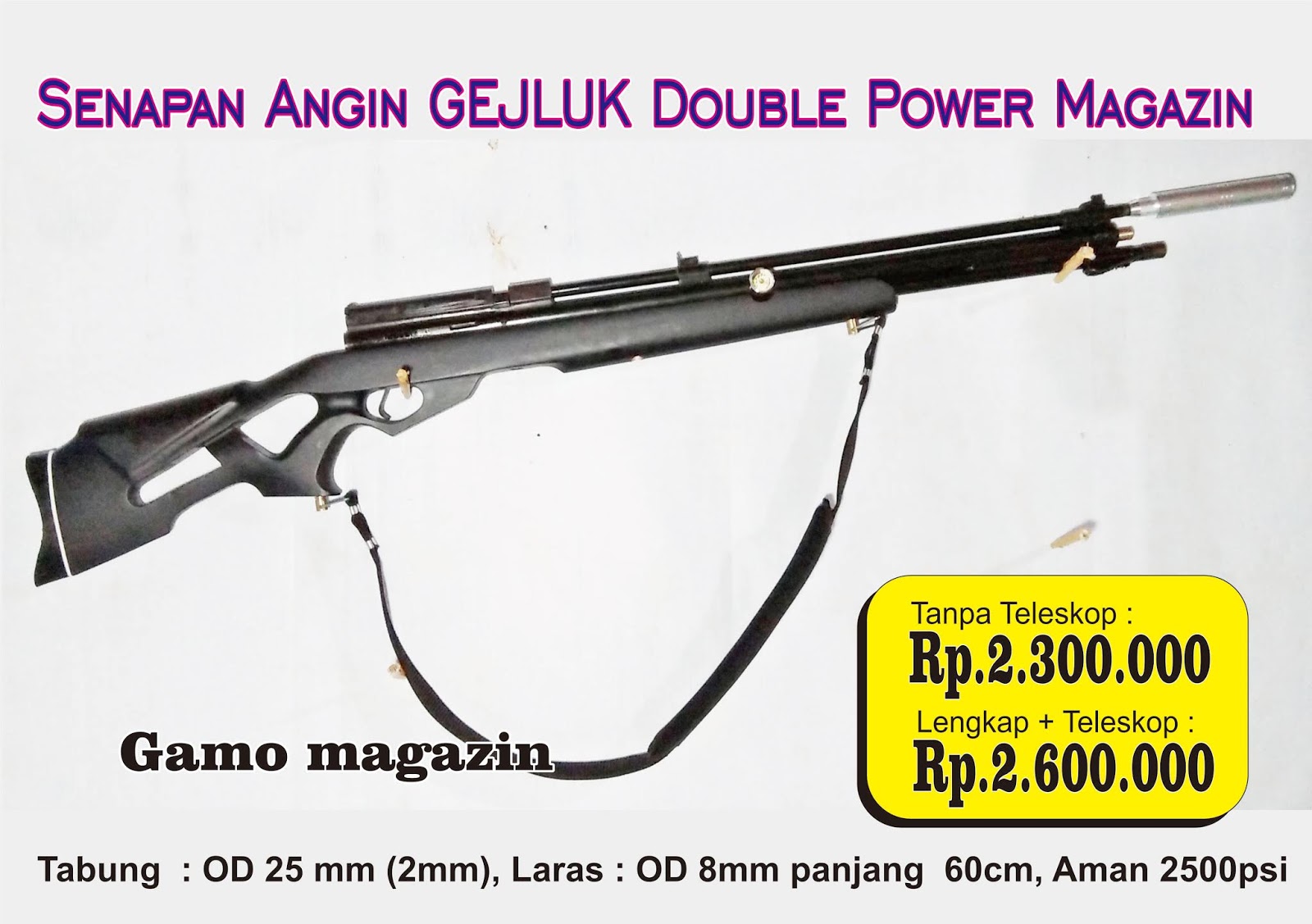 WA 0822 43 080909 Jual Senapan Angin Gejluk Double Power PCP Tebing ...