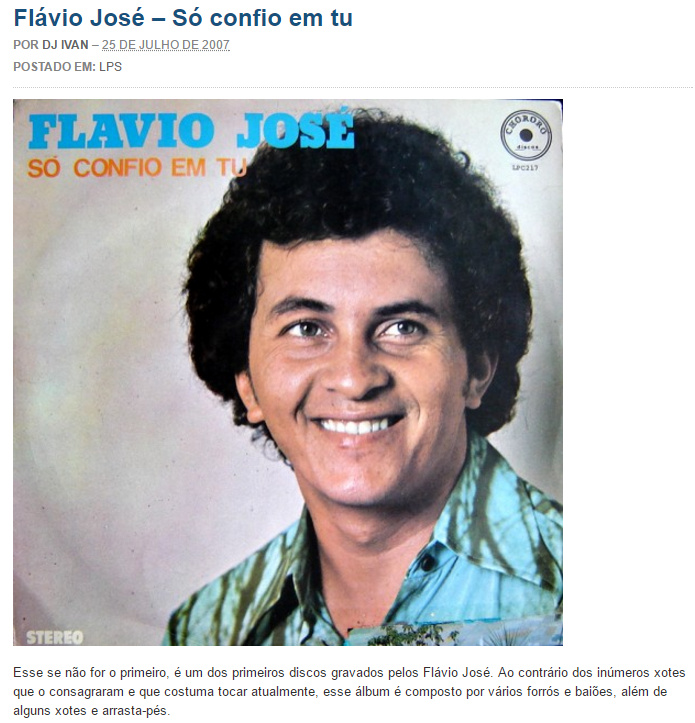 JOLUSI FM: Flávio José, orgulho de ser nordestino