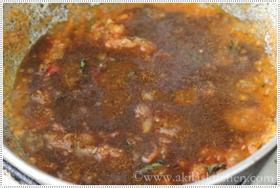 15. Add the fish pieces now and let it cook nicely.