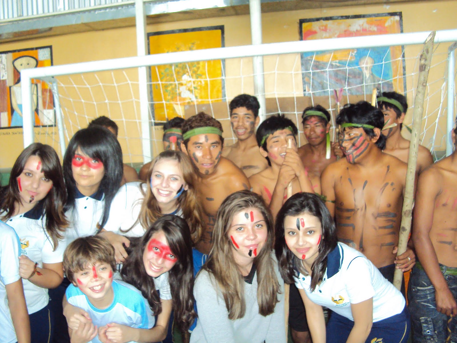 Capelania: Dia do Indio - Índios Kaingangs visitam CATB no dia do Índio