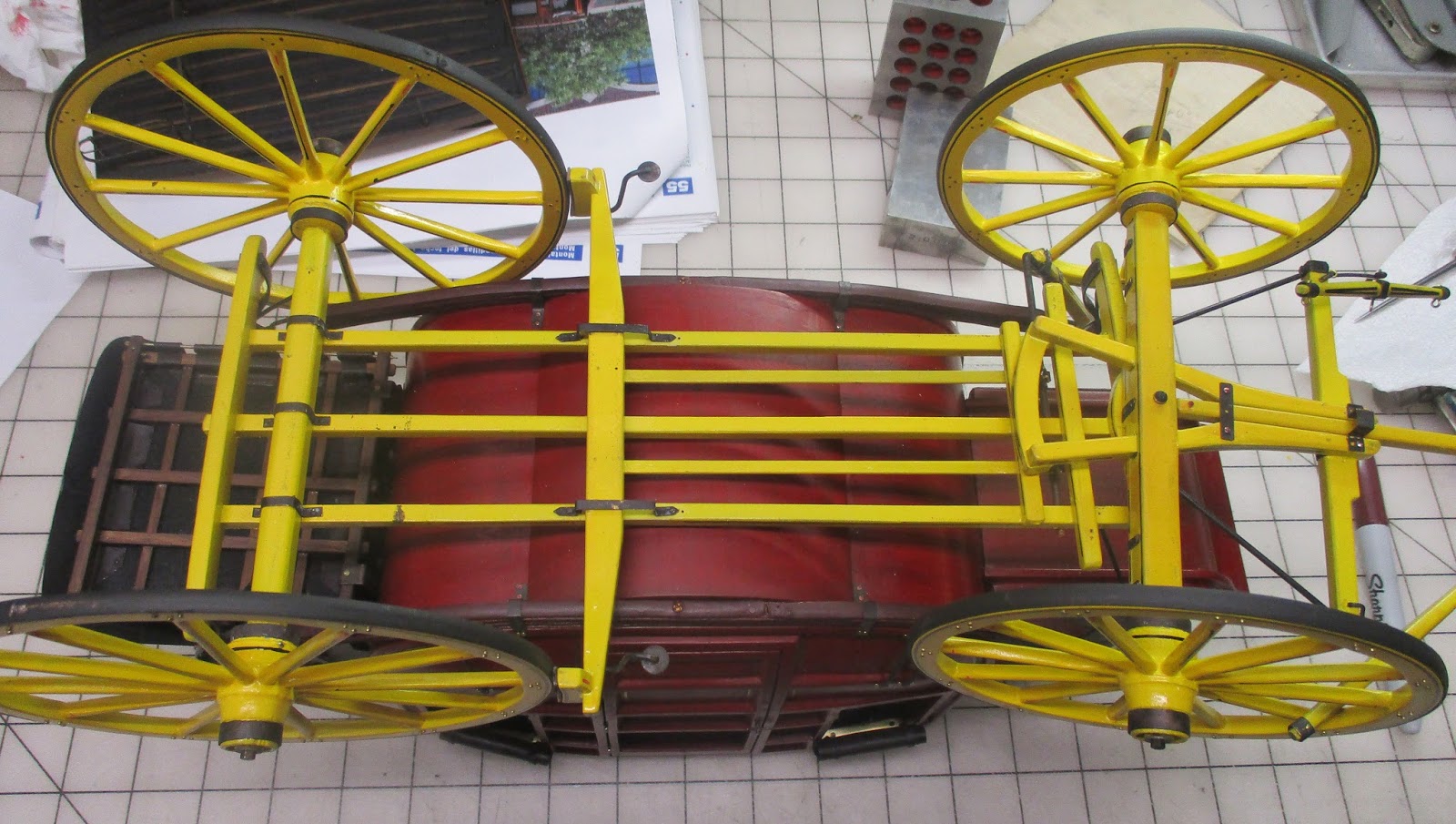 MI Models: 1848 Stage Coach Wood Model Kit by Latina (Complete)