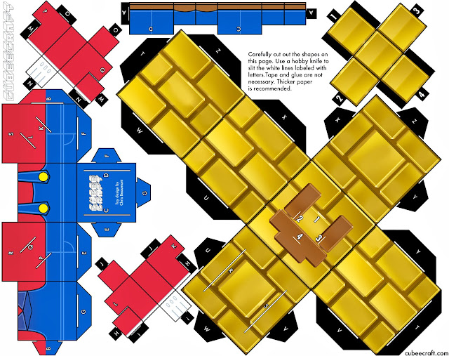 Papercraft: New Super Mario Bloque de Oro | It's me, Mario