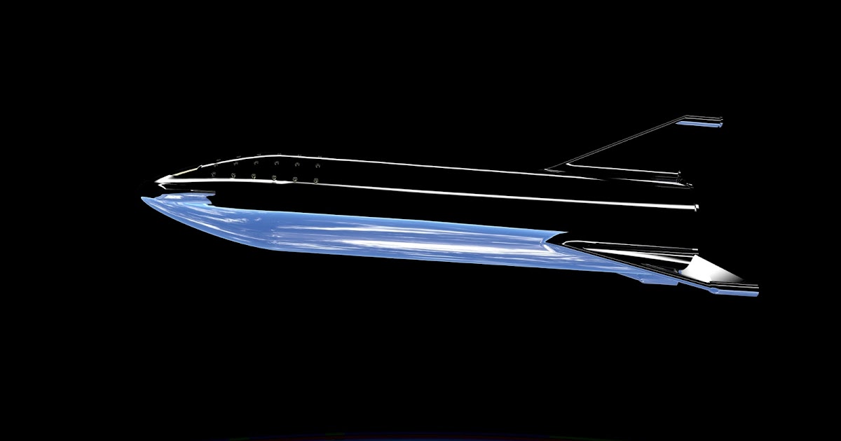 Renders of SpaceX stainless steel Starship by Reese Wilson | human Mars