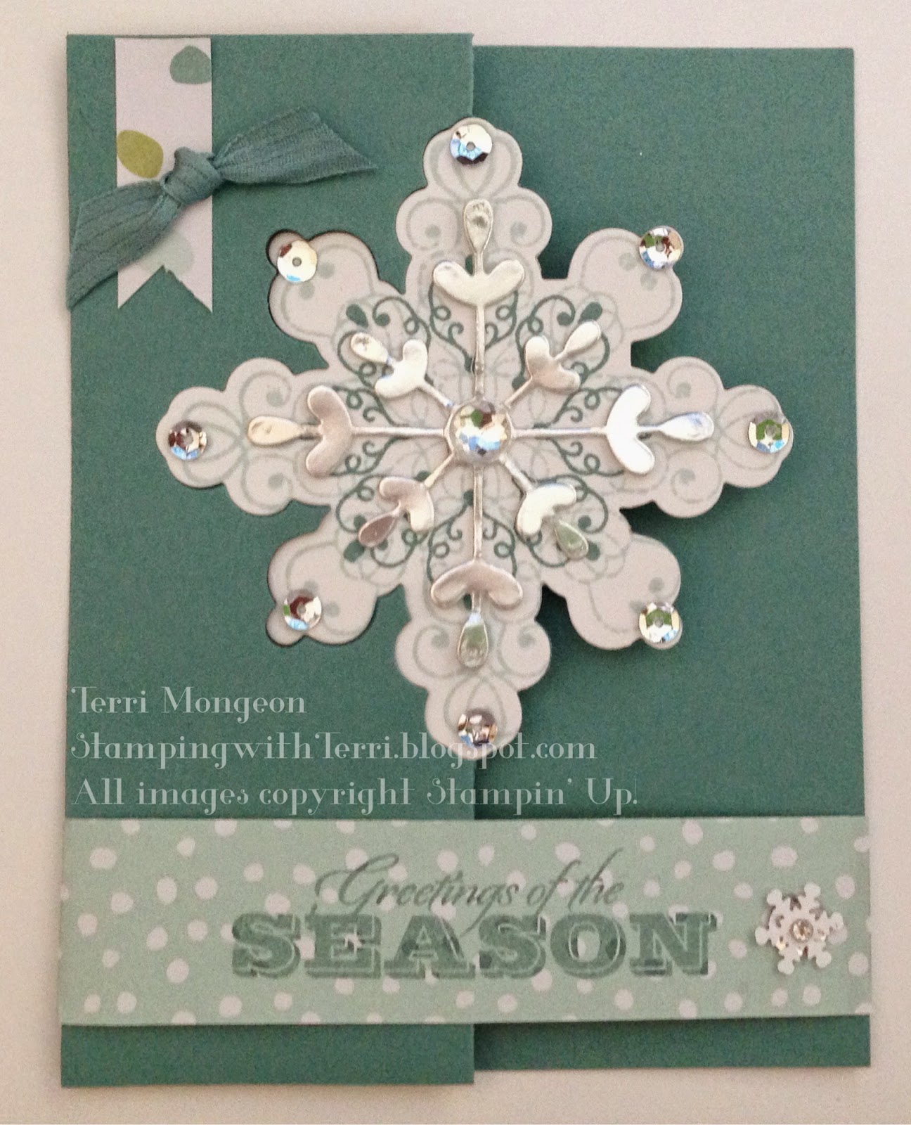 Stamping With Terri: Snowflake Card Thinlits Dies