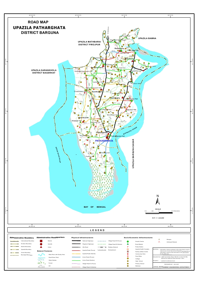 Mouza & Land Use Maps of Patharghata Upazila, Barguna, Bangladesh ...
