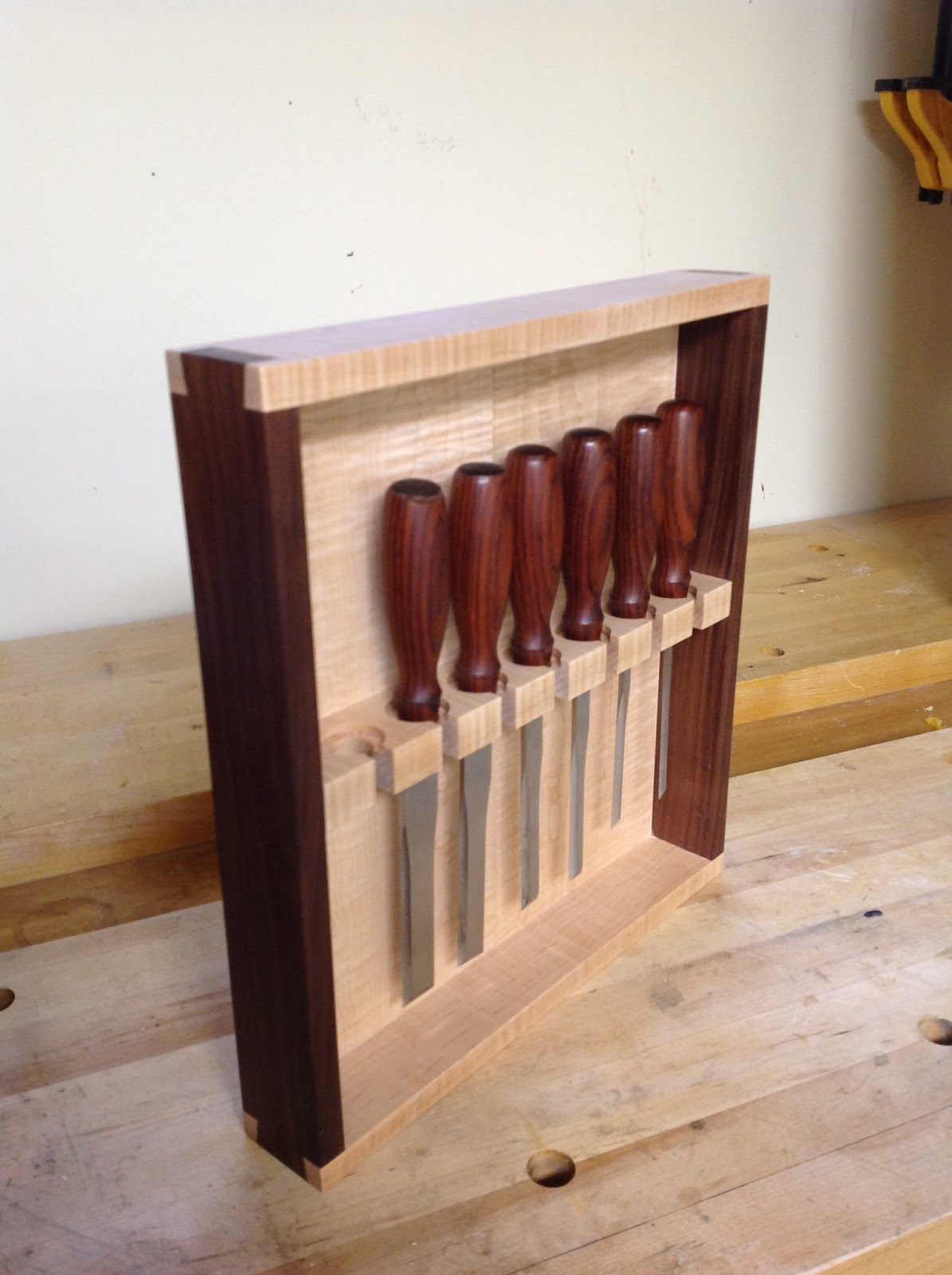 David Barron Furniture: Blue Spruce Chisels, Nice Tray.