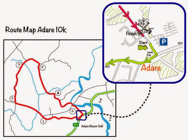 Running in Munster, Ireland: Notice...Adare 10k road race, Co.Limerick ...