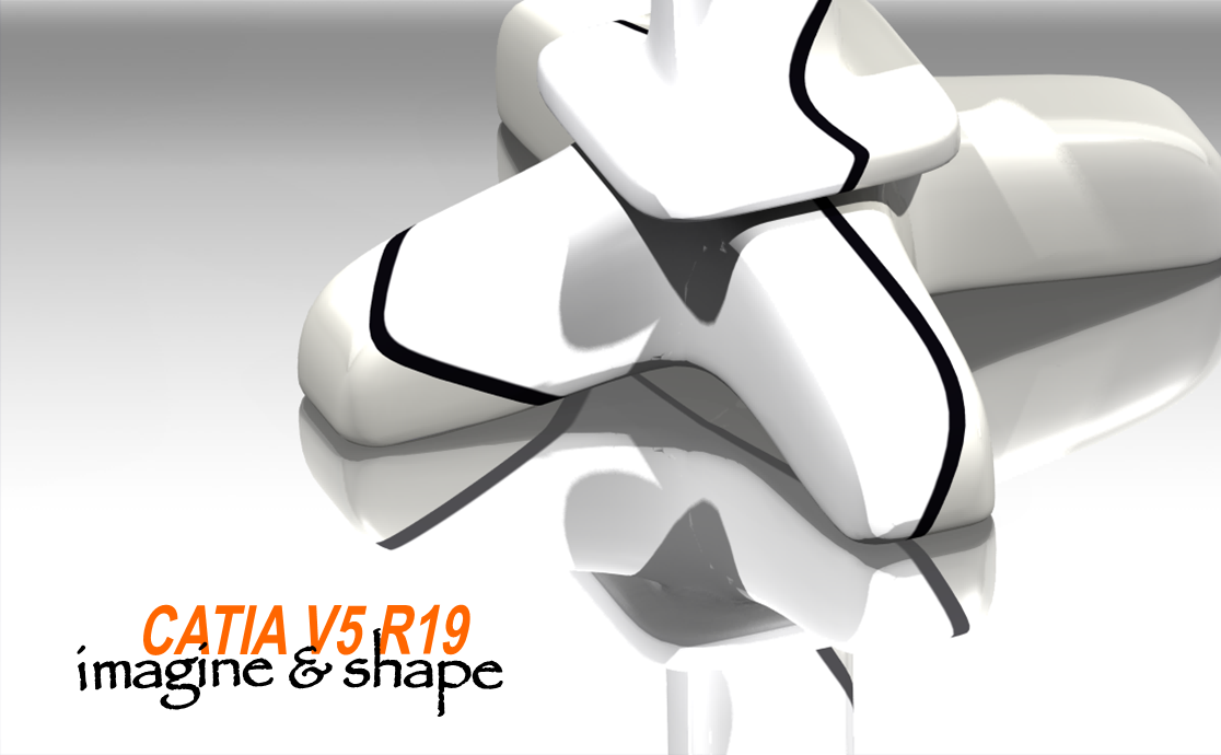my catia V5: Rendering of a new design chair using CATIA V5