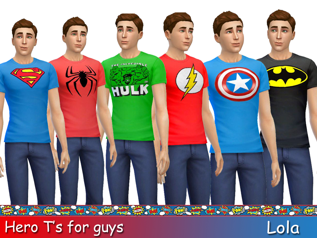 Sims and Just Stuff: Superhero T Shirts