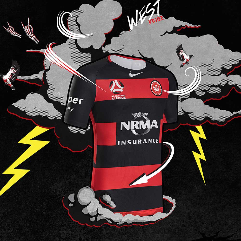 Nike Western Sydney Wanderers 17-18 Home & Away Kits Released - Footy ...