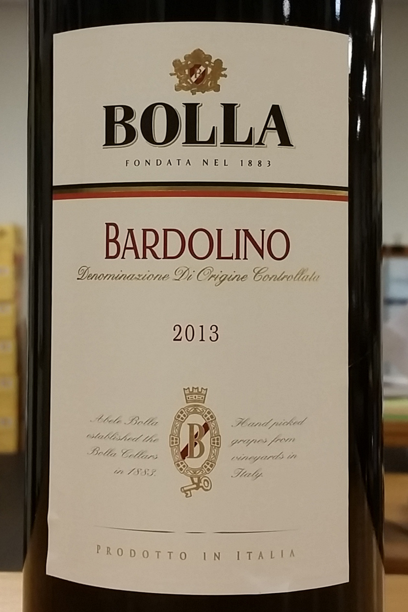 Arianna's Wine Blog: Tasting #23 Bolla Bardolino