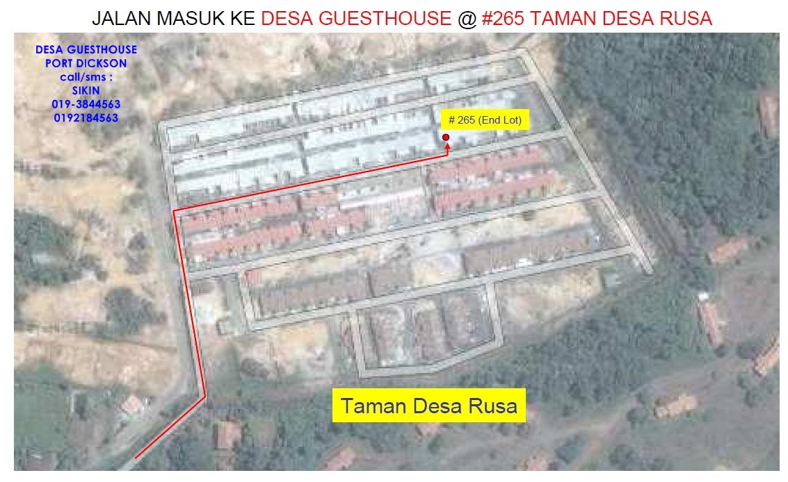DESA GUESTHOUSE - HOMESTAY SERBA LENGKAP DI BATU 4 PORT DICKSON: PETA ...