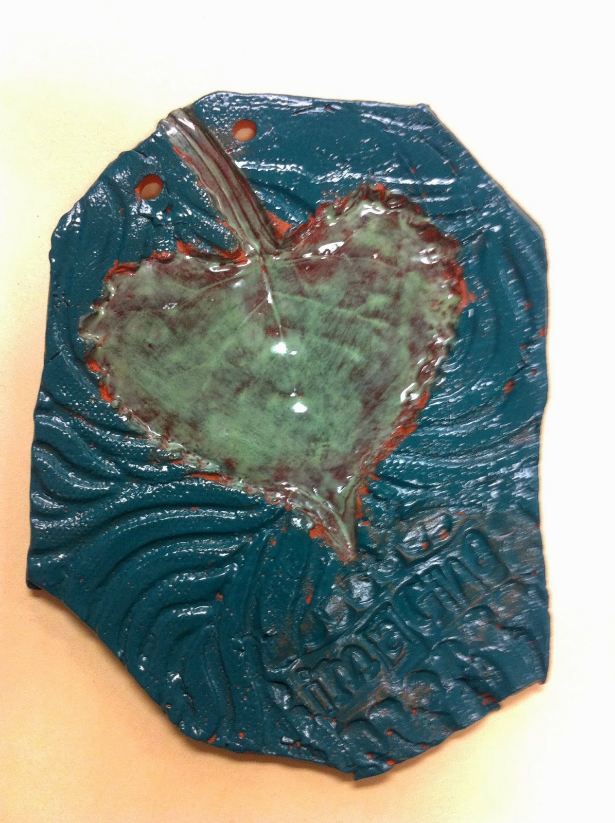 Drip, Drip, Splatter Splash: Leaf Prints in Clay