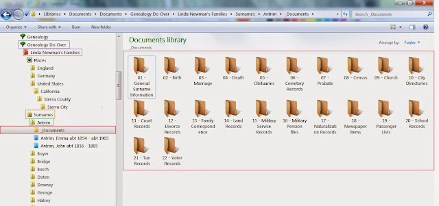 Linda Newman's Family Tree: Reorganizing my computer files