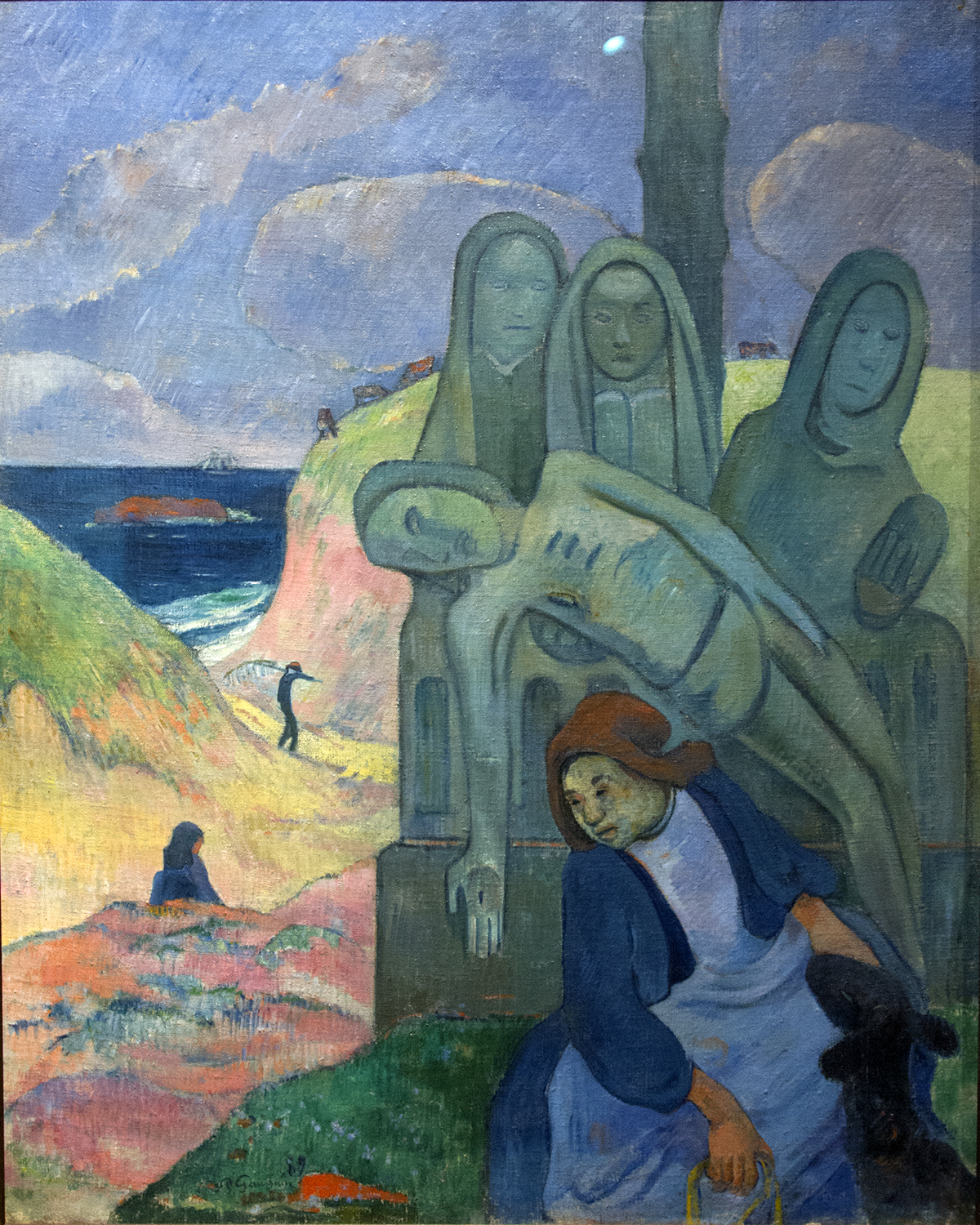 Calvario bretón, el Cristo verde (Paul Gauguin) Arte-Paisaje