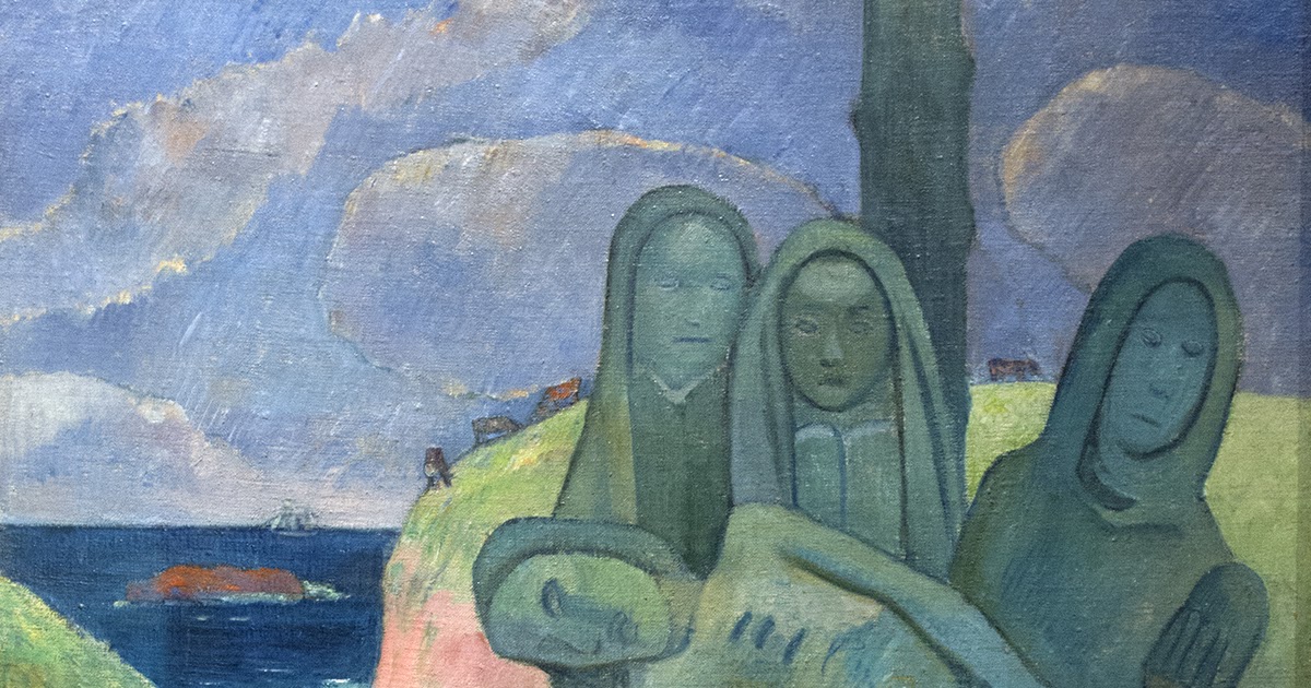 Calvario bretón, el Cristo verde (Paul Gauguin) Arte-Paisaje