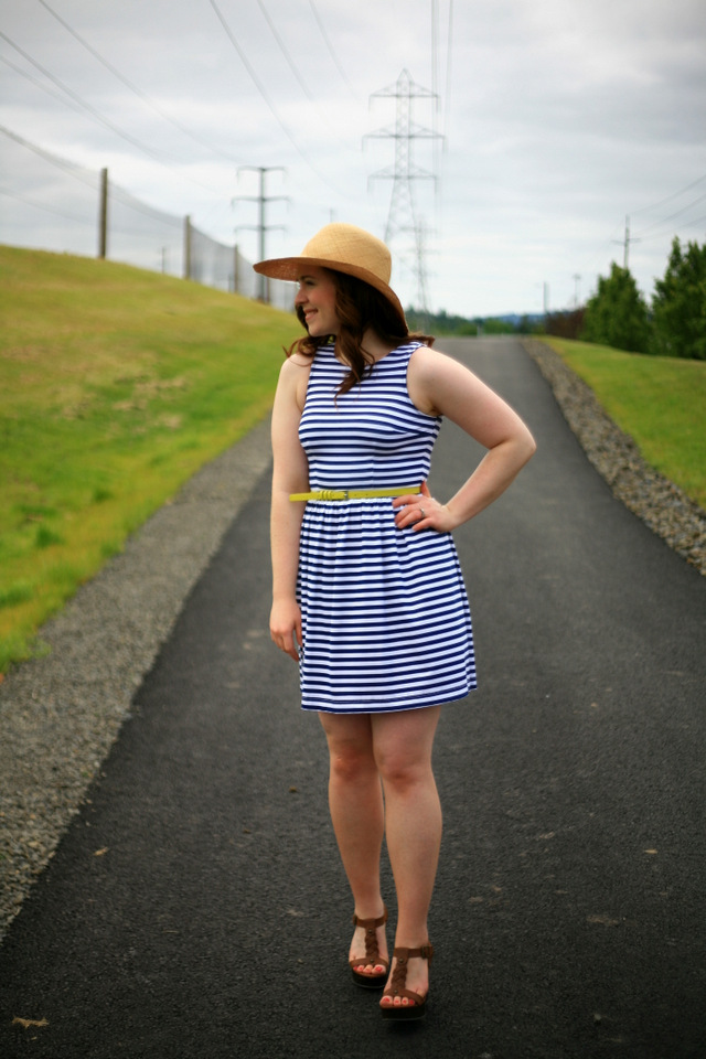 A modified striped dress - much easier to wear this DIY! / Create / Enjoy