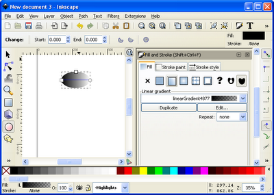 Making a glossy spherical button using Inkscape