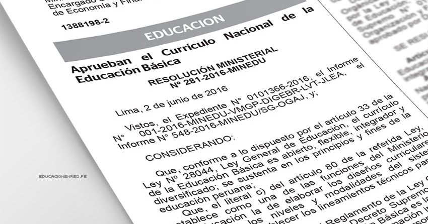 MINEDU aprueba Currículo Nacional Escolar 2016 para colegios públicos y ...