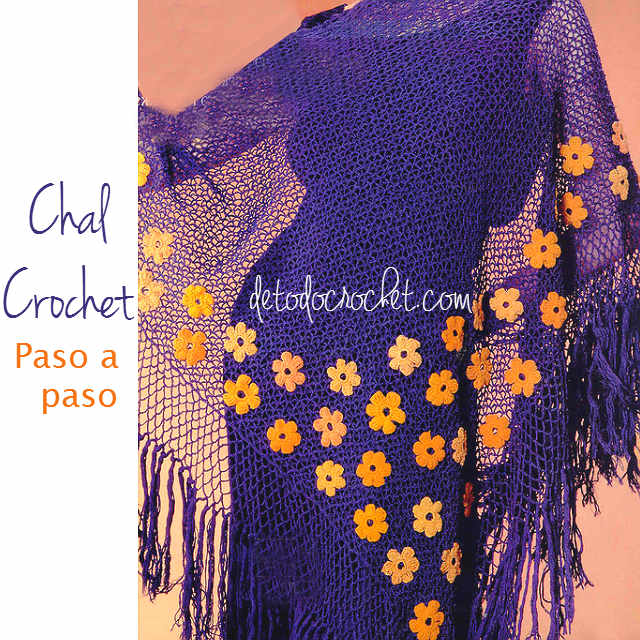 Cómo tejer un chal al crochet / Tutorial