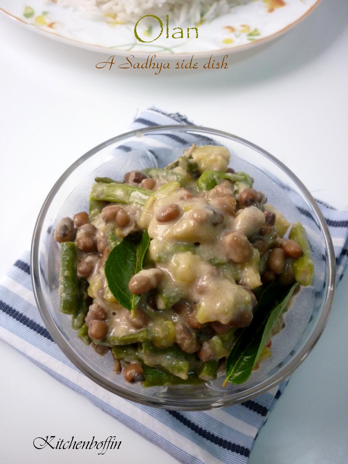 Kitchen Boffin: Olan - A Kerala vegeterian sadya delicacy