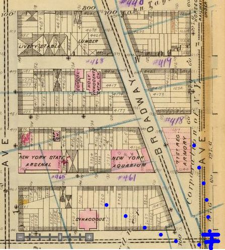 New York - History - Geschichte: Herald Square ca 1888