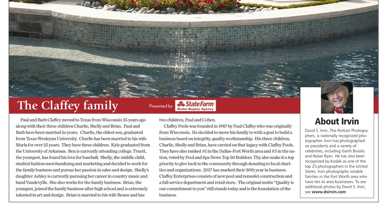 Fort Worth Business Press 2017: The Claffey Family