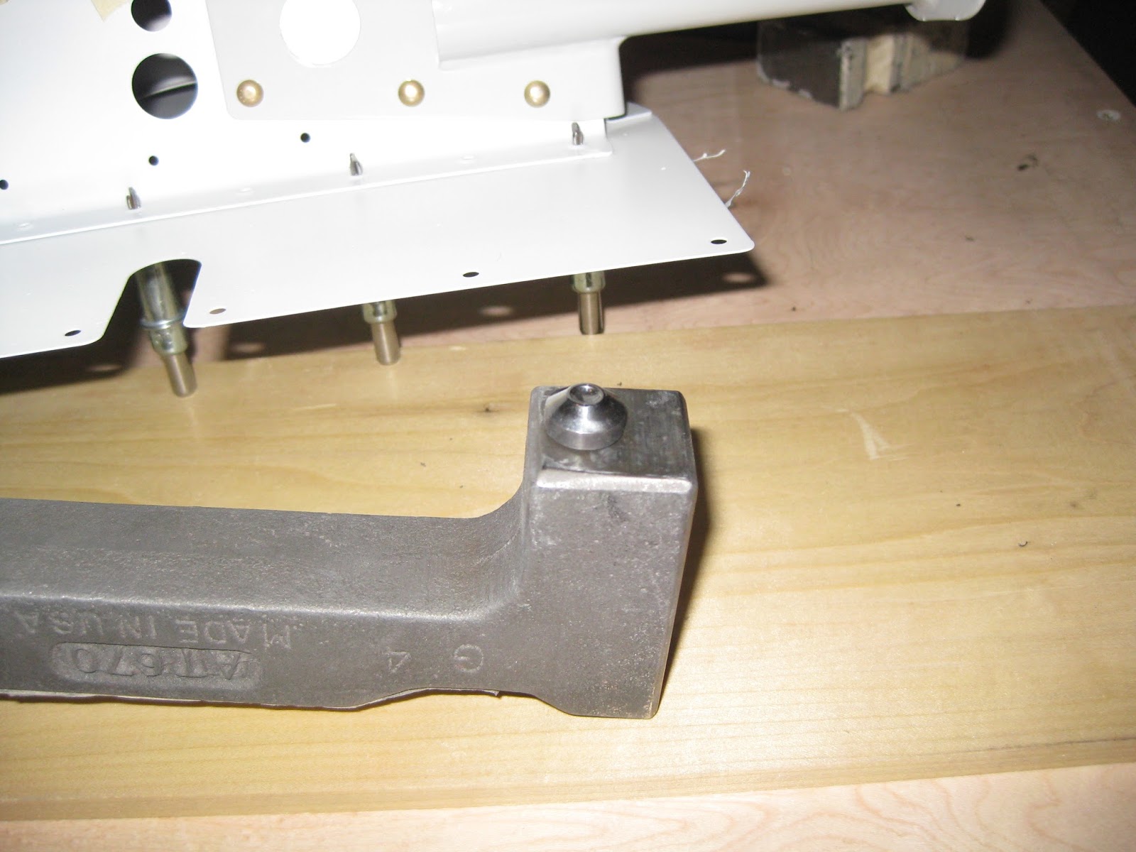 E's Van's RV-14A: Empennage: Elevators. Trim tab reinforcement doubler ...
