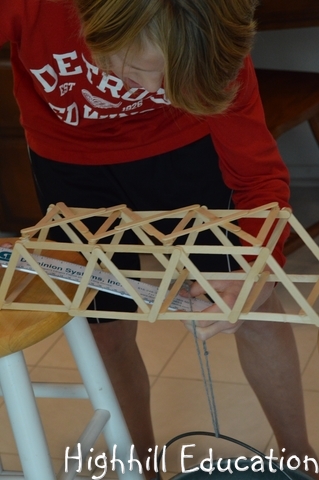 Highhill Homeschool: Bridge Unit Study - Lesson 3: Trusses